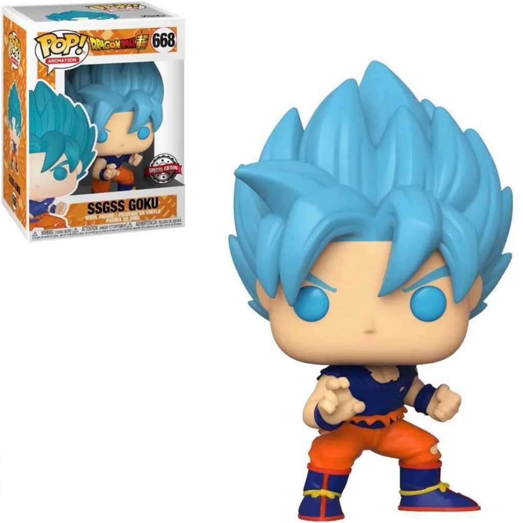 FUNKO POP! DRAGON BALL SUPER SSGSS GOKU #668